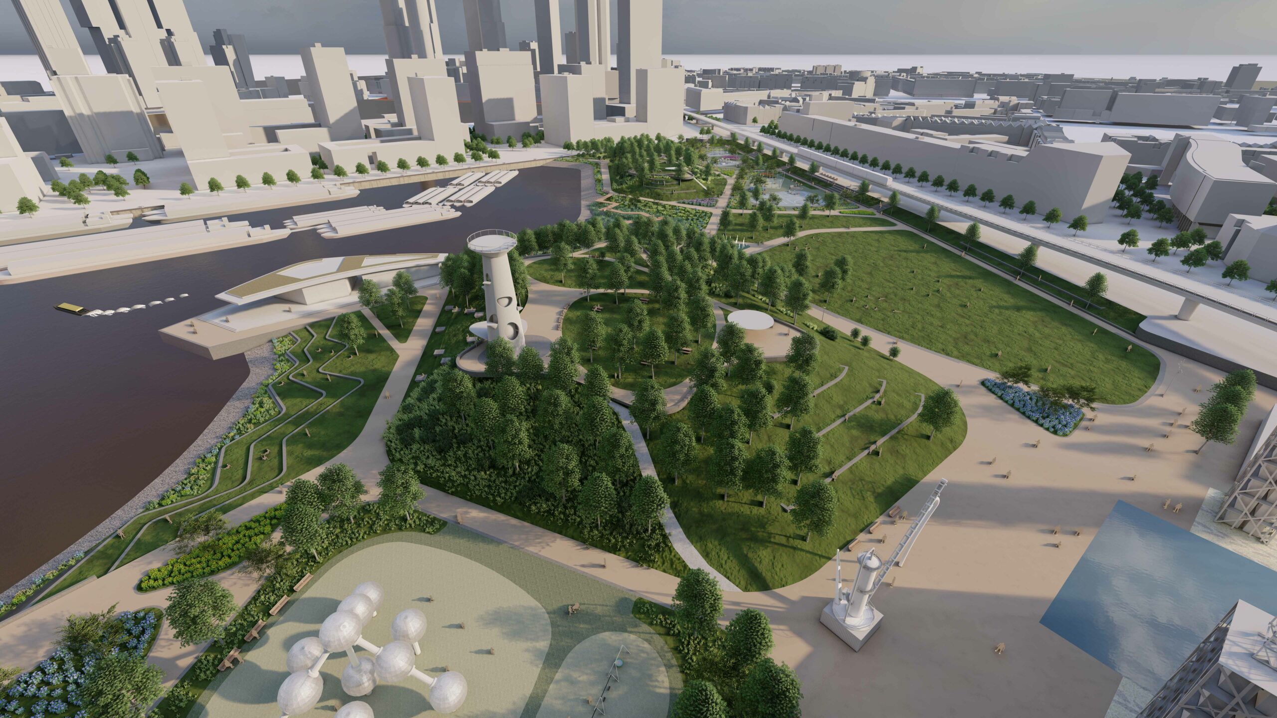 EERSTE BEELDEN NIEUW STADSPARK MAASHAVEN ROTTERDAM GEPRESENTEERD ...